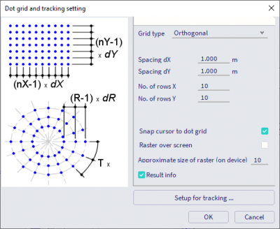 Settings for line and dot grids (FAQ)